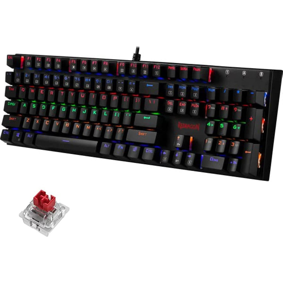 Redragon K565 RUDRA Gaming Mechanical Keyboard RED WITCH - REDRAGON